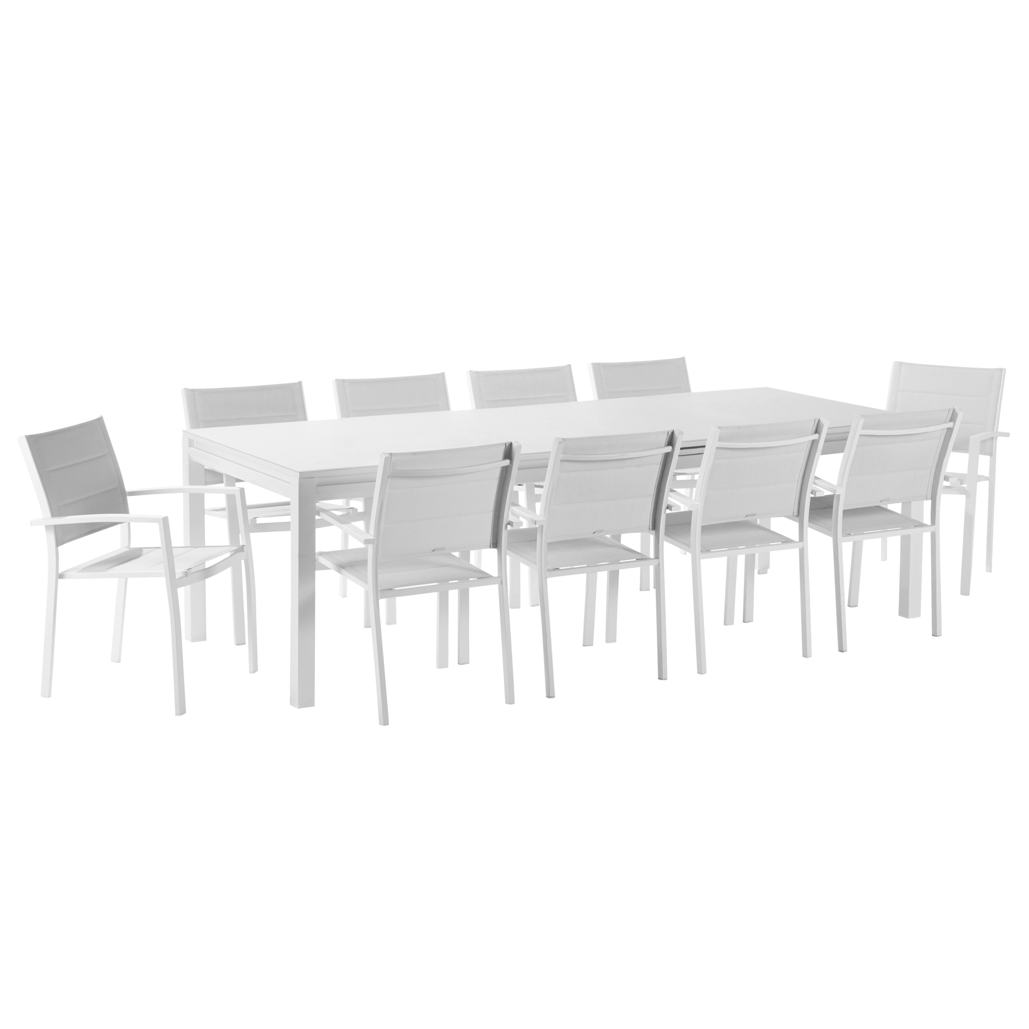 NATERIAL - Muebles de jardín para 10 personas - Mesa de jardín ODYSSEA ...