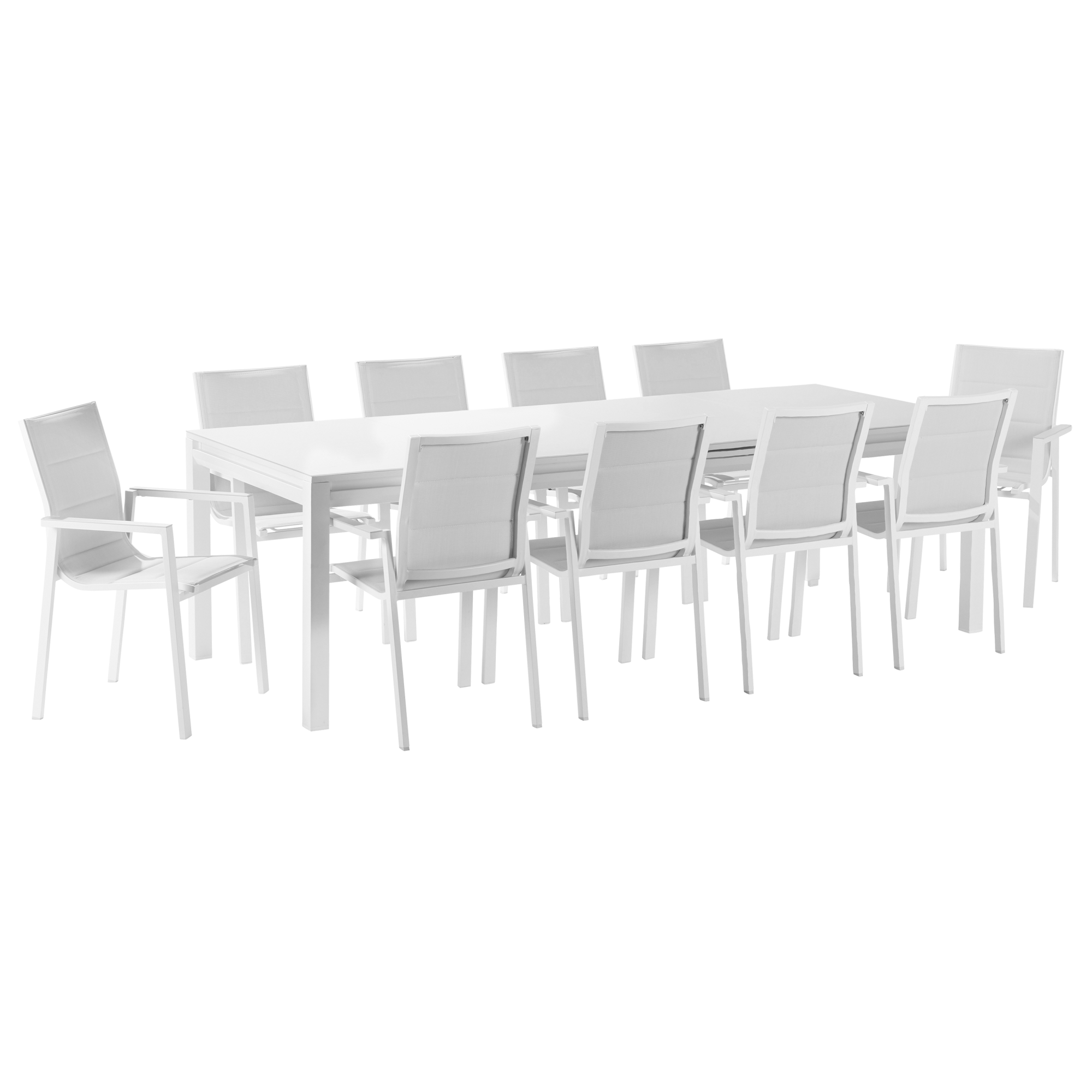 NATERIAL - Muebles de jardín para 10 personas - Mesa de jardín ODYSSEA ...
