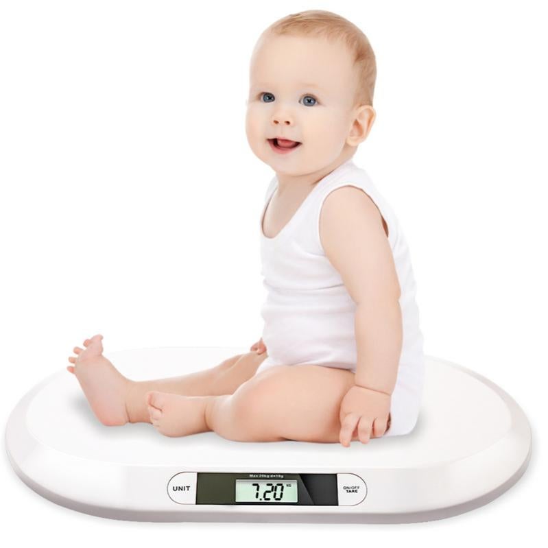 Pèse-bébé Enfant jusqu'à 20kg pour nouveau-né Pèse-bébé numérique blanc ...