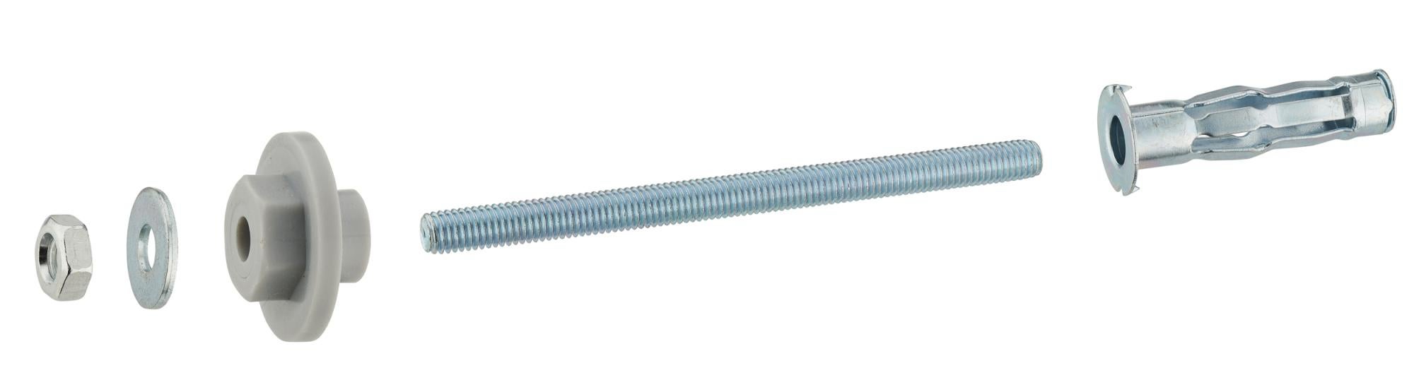 02 VIS DE FIXATION 115 x 08 MAT. CREUX | Leroy Merlin