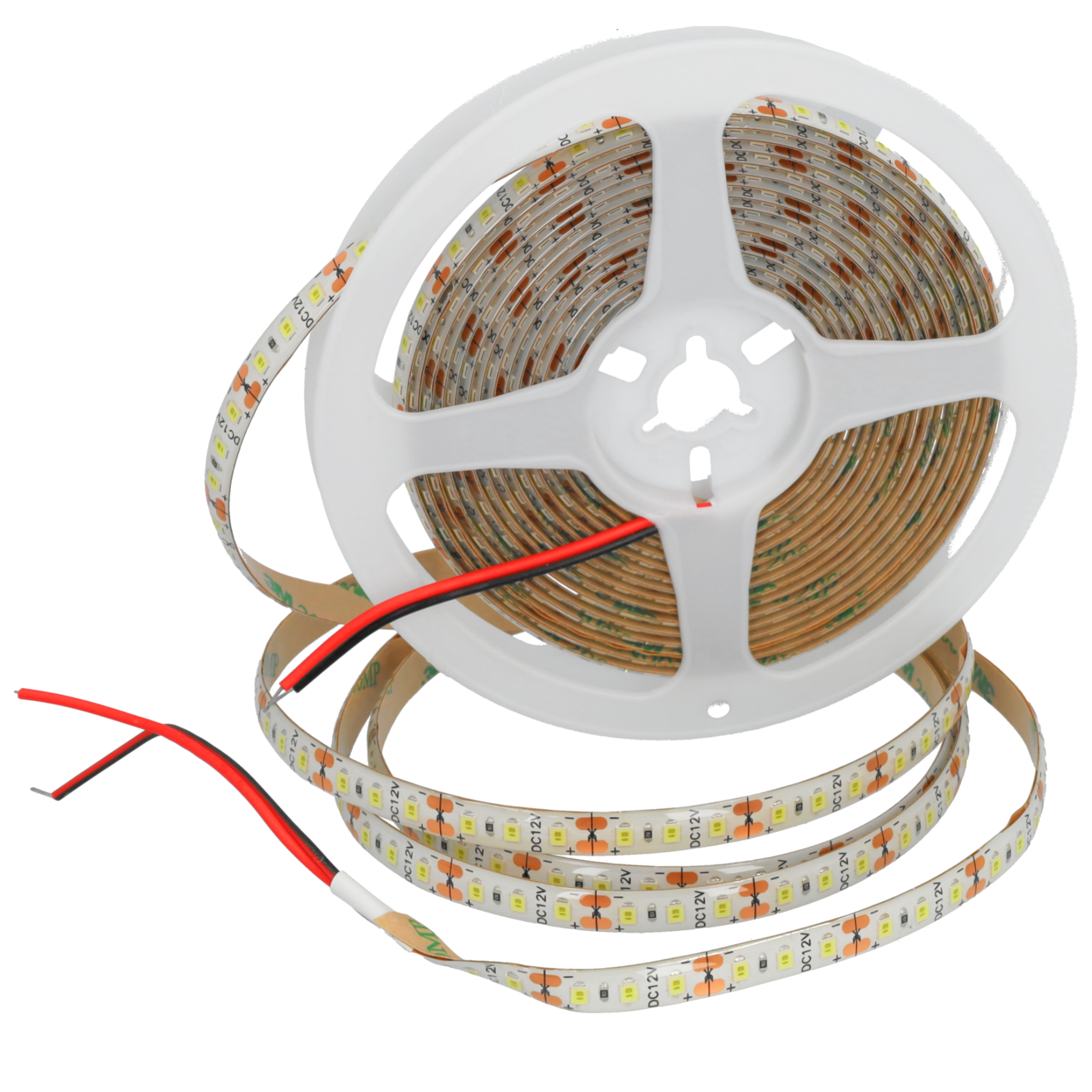 Striscia LED 12V bianco caldo 3000K 600LED bobina 5 metri IP65 esterno ...