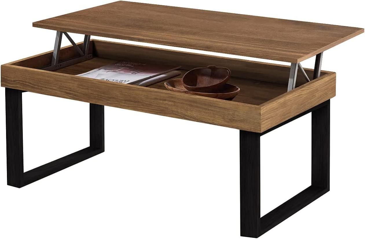 Mesa de centro Odin, elevable de madera maciza encerada | Leroy Merlin