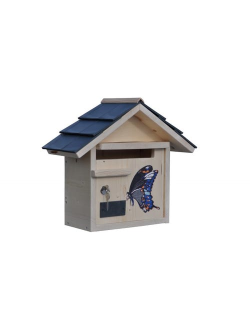 BOITE AUX LETTRES BOIS CREASTUCE : PAPILLON COURTE PRESTIGE ARDOISE ... BOITE AUX LETTRES BOIS CREASTUCE : PAPILLON COURTE PRESTIGE ARDOISE ...