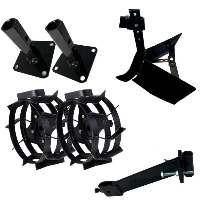 Kit Buttoir motobineuse Roues métalliques 400 x 10 long tir | Leroy Merlin