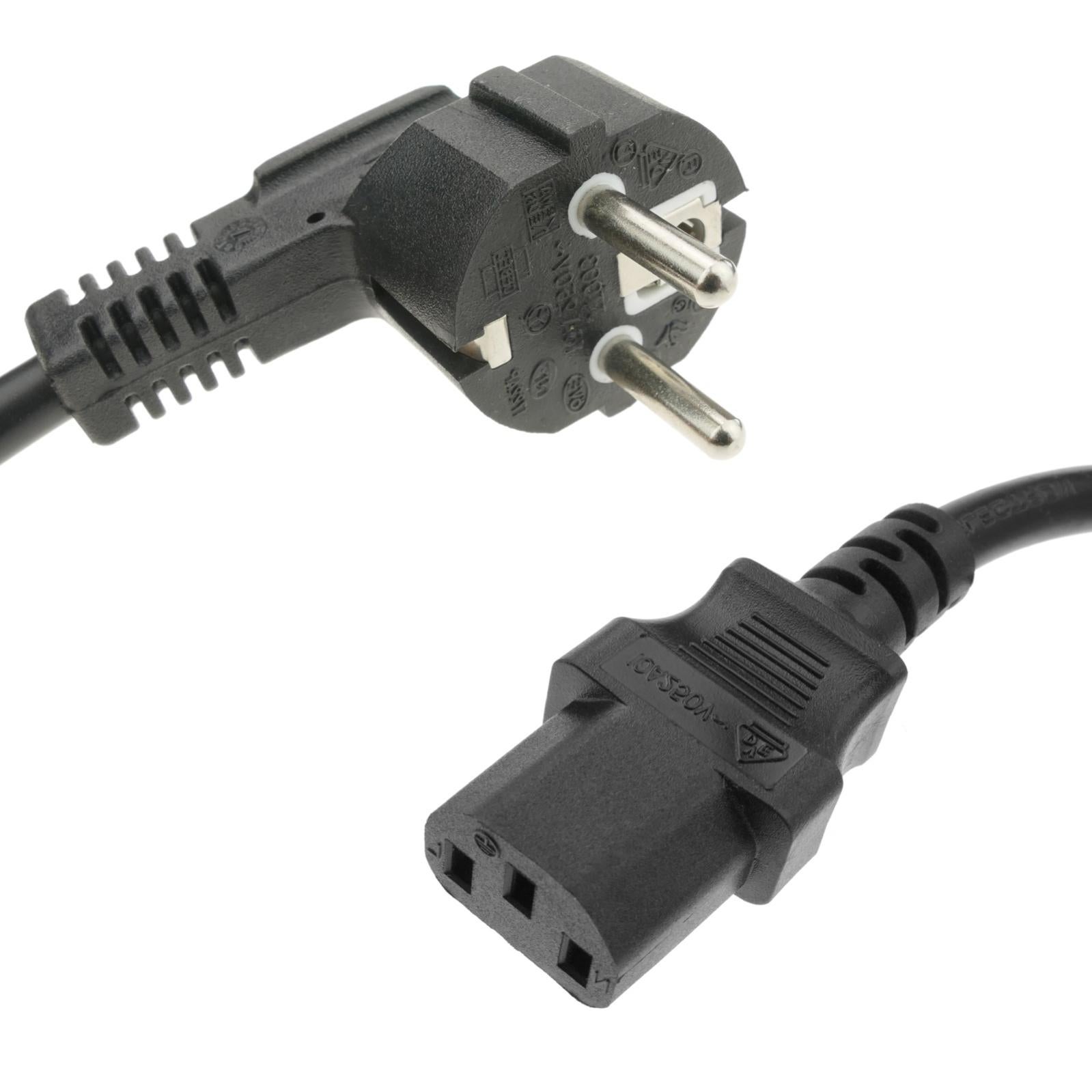 Câble d'alimentation IEC60320 C13-femelle vers Schuko-mâle 5m | Leroy ...