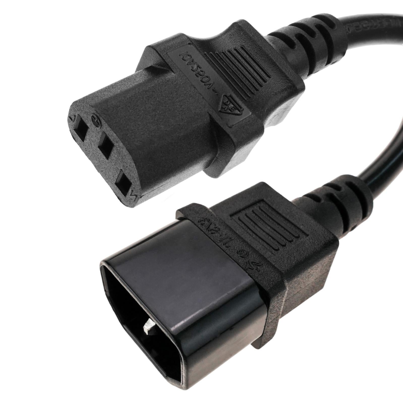 Câble d'alimentation IEC-60320 C13 femelle vers C14 mâle 3 mètres ...