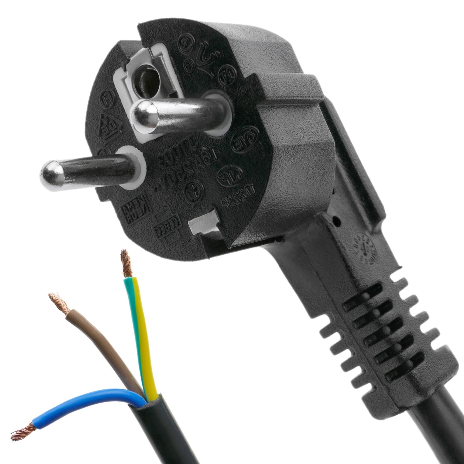 Câble d'alimentation électrique H05VV-F (SCHUKO-M aux Bornes) de 5 m ...