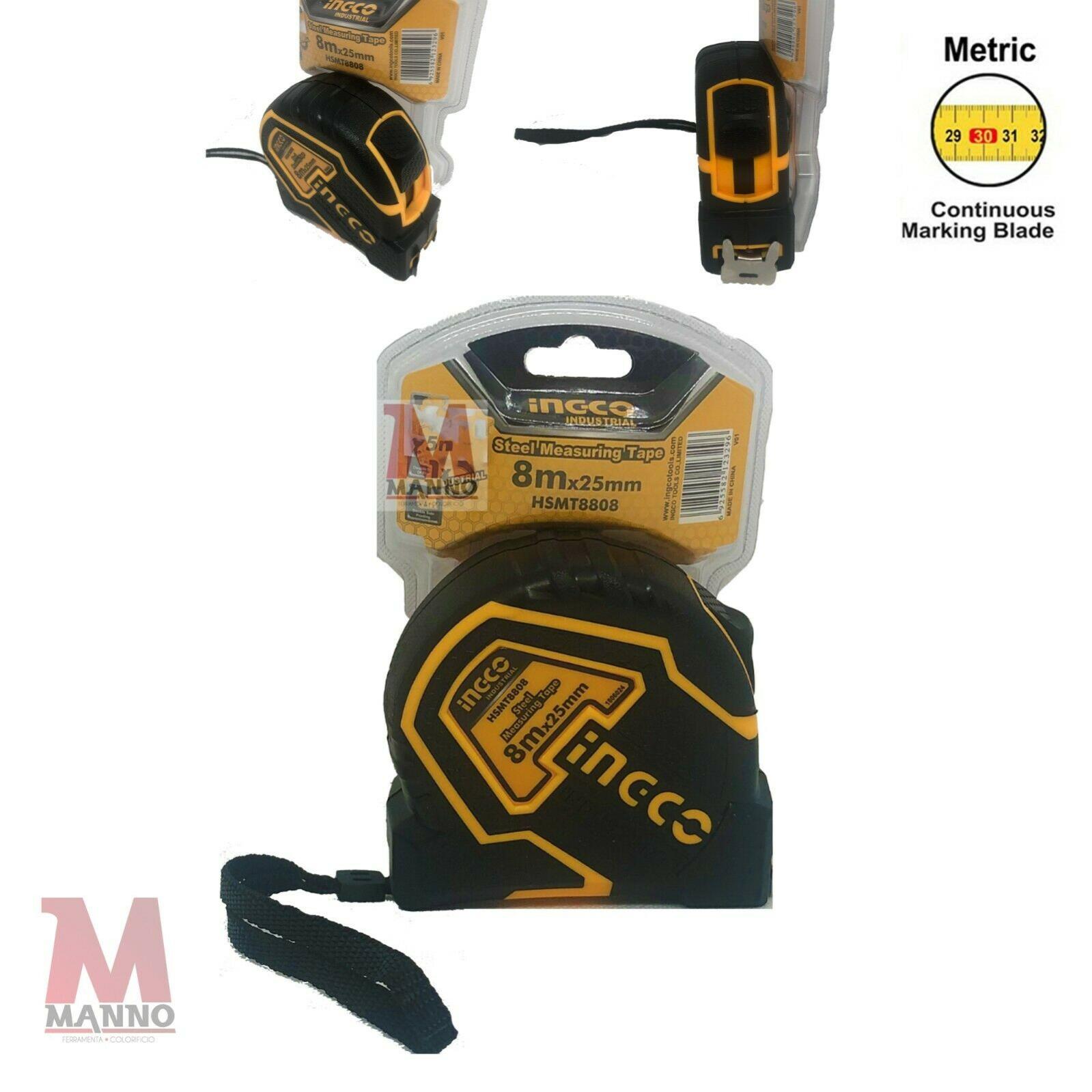 Flessometro 8 mt 25 mm - Ingco HSMT88081E | Leroy Merlin