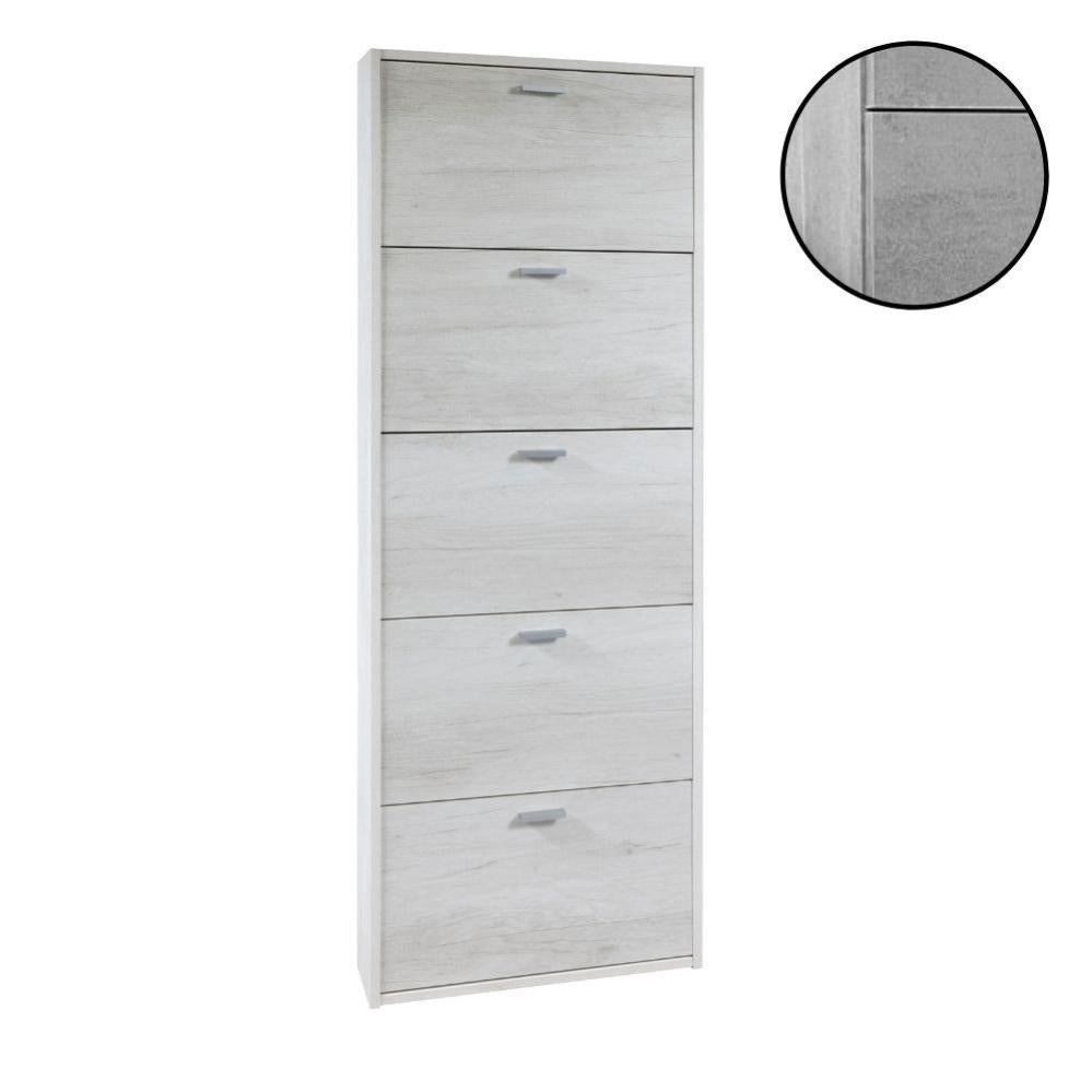 Scarpiera slim 5 ante cemento | Leroy Merlin