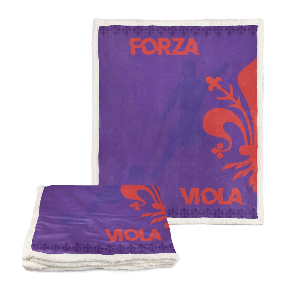 PLAID coperta IN PILE SHERPA fantasy HD FORZA VIOLA | Leroy Merlin