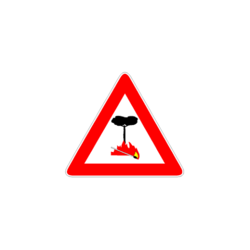 Triangle de danger d'incendie | Leroy Merlin