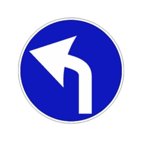 Disque De Notification Obligatoire Direction Gauche | Leroy Merlin