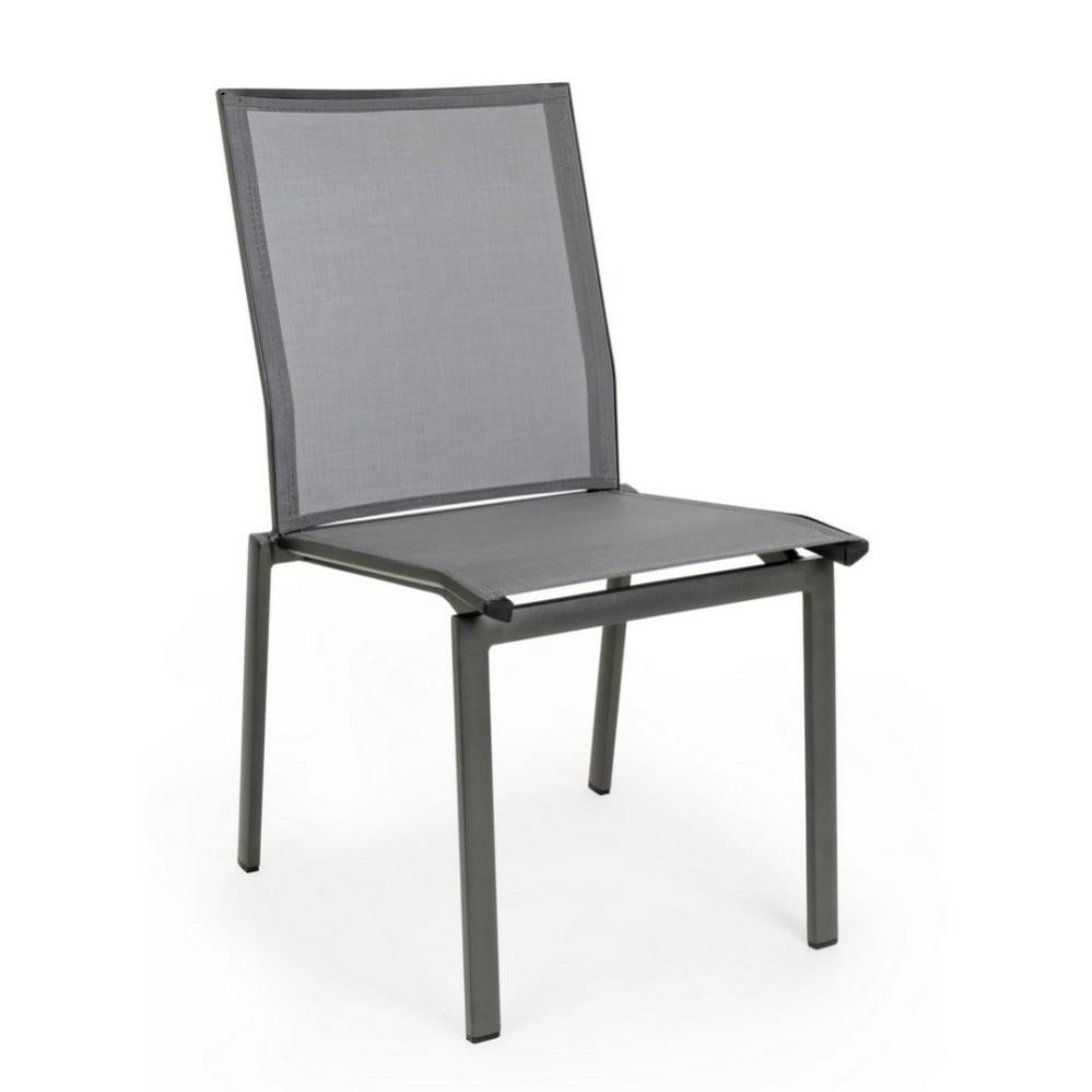 4x Sedia Antracite In Alluminio Stile Design Leroy Merlin
