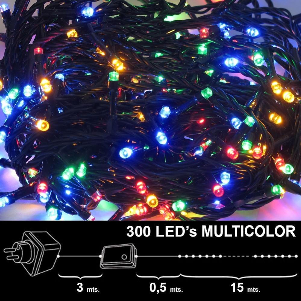 LUCES 300 LEDS MULTICOLOR INT-EXT IP44 | Leroy Merlin