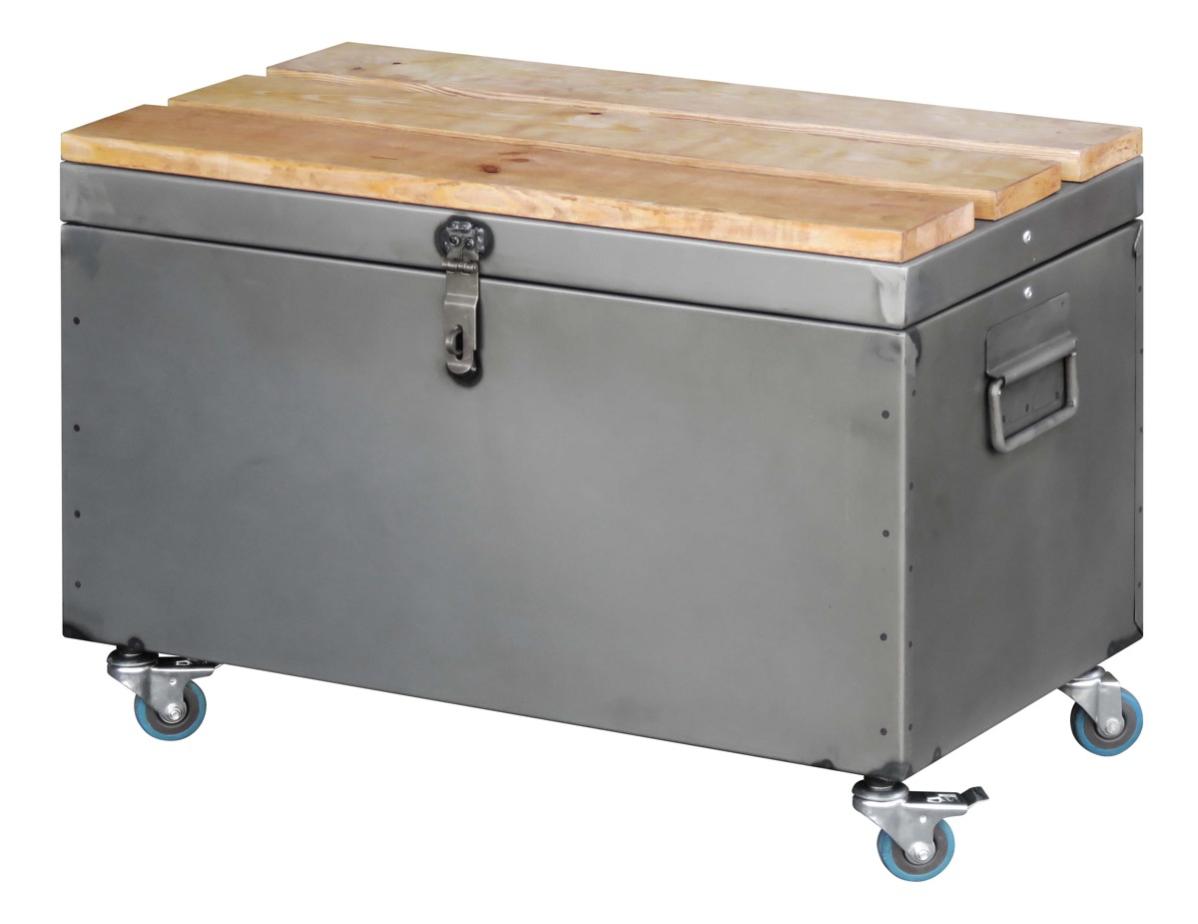 Coffre de Rangement BRUT - Planches & Roulettes | Leroy Merlin