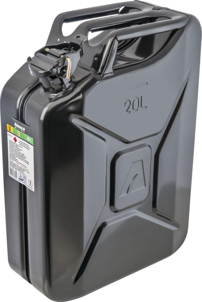 Bidón metálico de combustible, 20 l, negro | Leroy Merlin