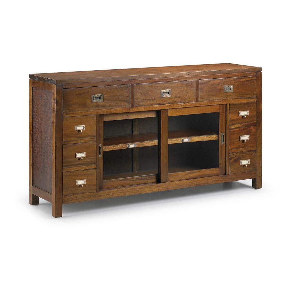 BUFET DE MADERA DE CAOBA COLOR MARRÓN 150 x 40 x 80 | Leroy Merlin