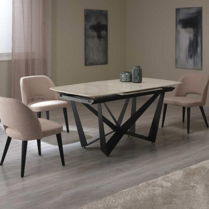Stilprojectstore - Tavolo da pranzo allungabile marmorizzato, gambe ...