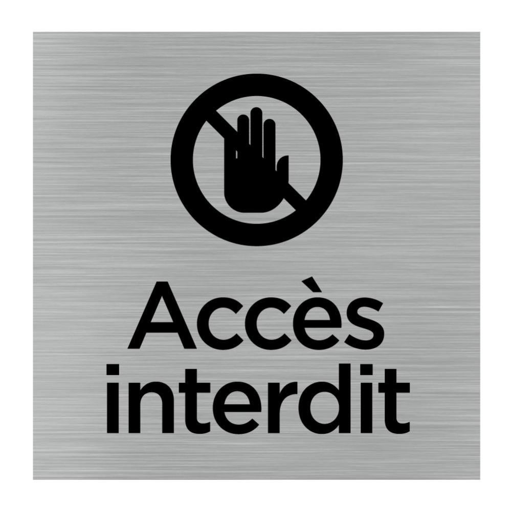 Pictogramme Accès Interdit (Q1000) Matière Adhesif | Leroy Merlin