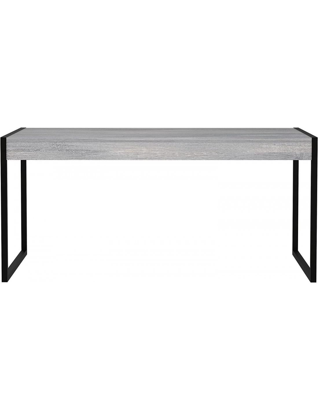 Mesa Fija Rectangular - Modelo DENGOL - MDF - Estructura Metal Negra ...