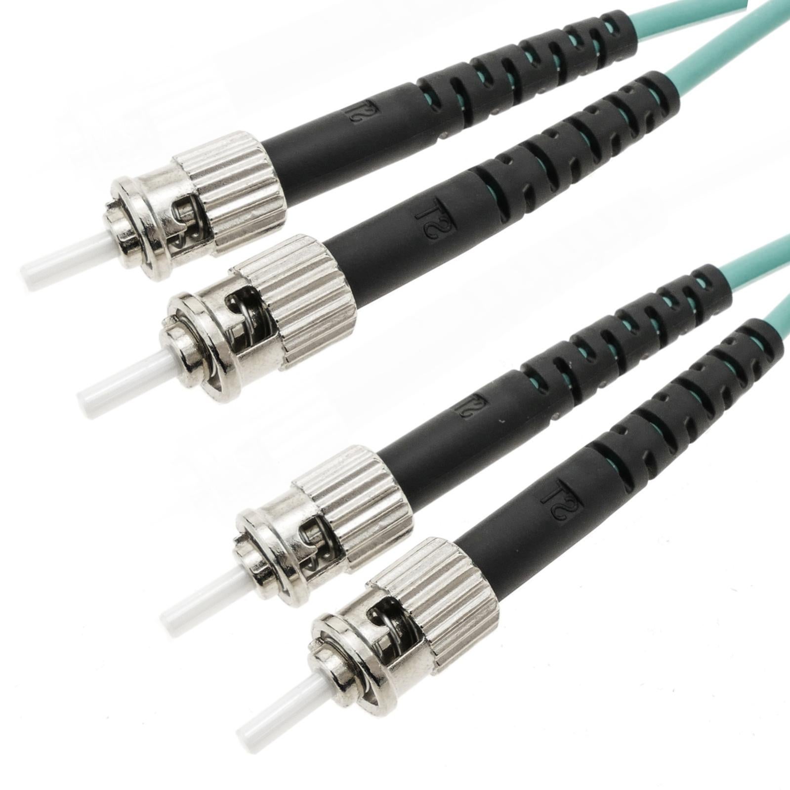 Cable de fibra óptica OM4 para router de ST a ST multimodo dúplex 50µm ...