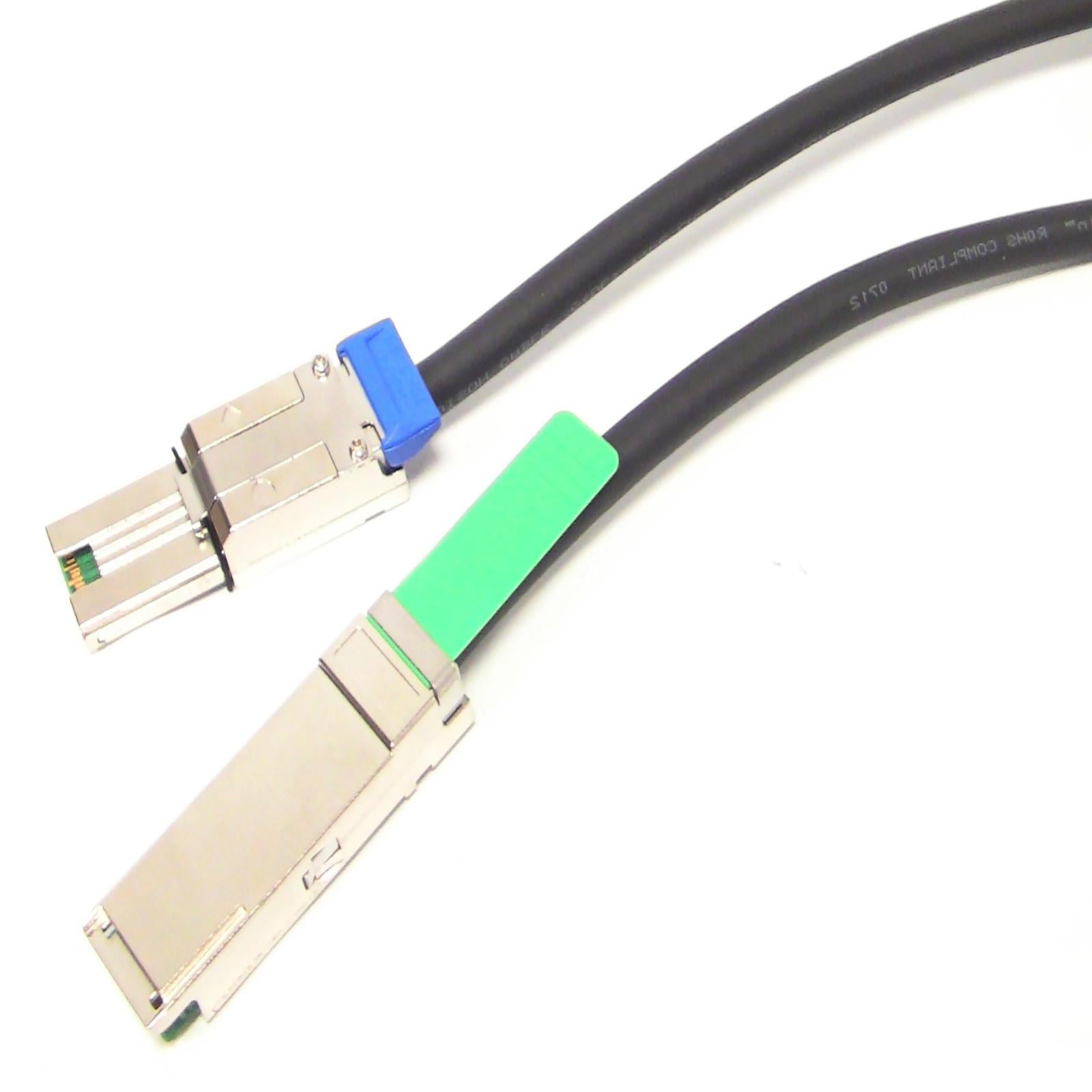 Cabo com Conectores QSFP+ SFF - 8436 / MiniSAS SFF - 8088 de 10 Gb de 1 ...