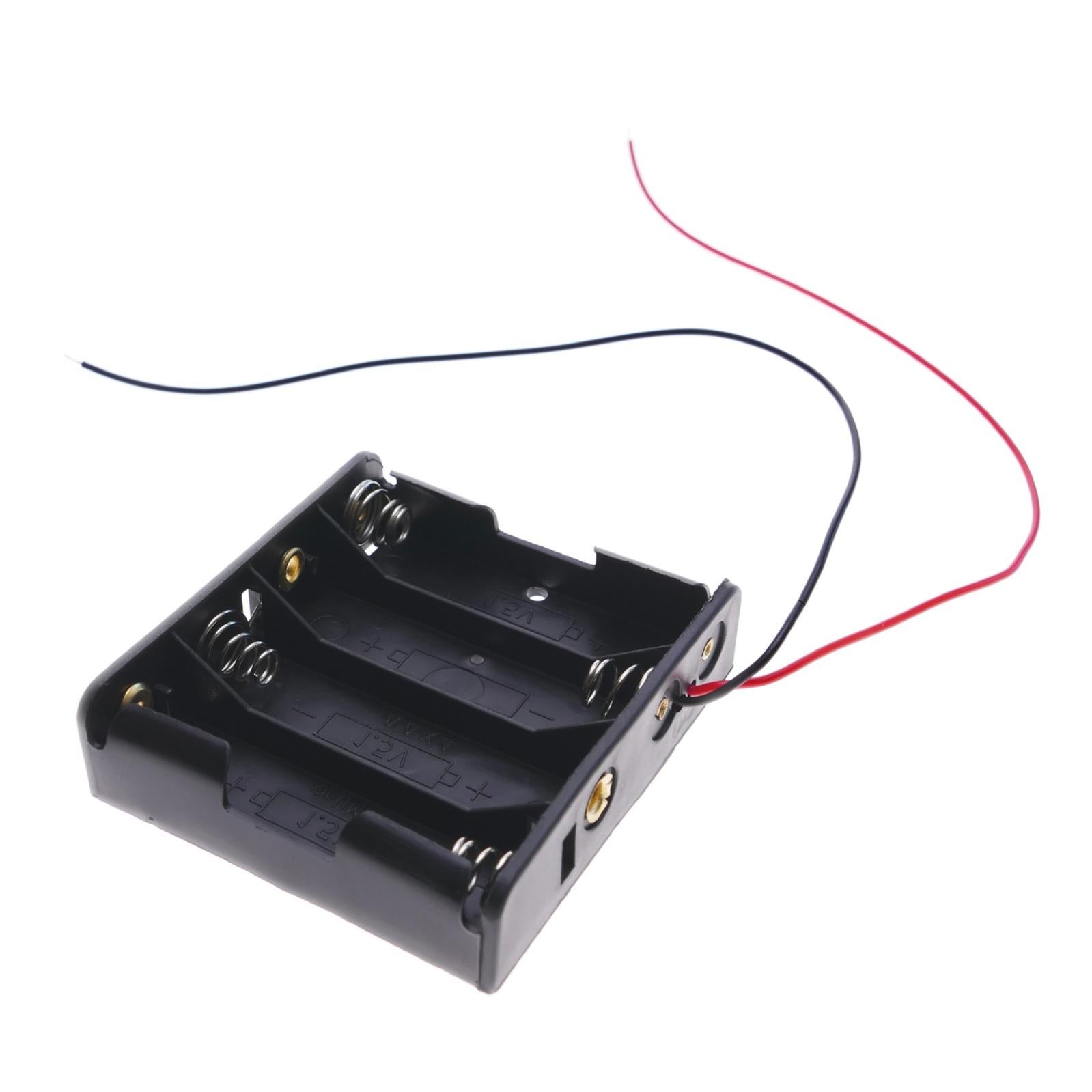 Porte-piles plat pour 4 piles AA | Leroy Merlin