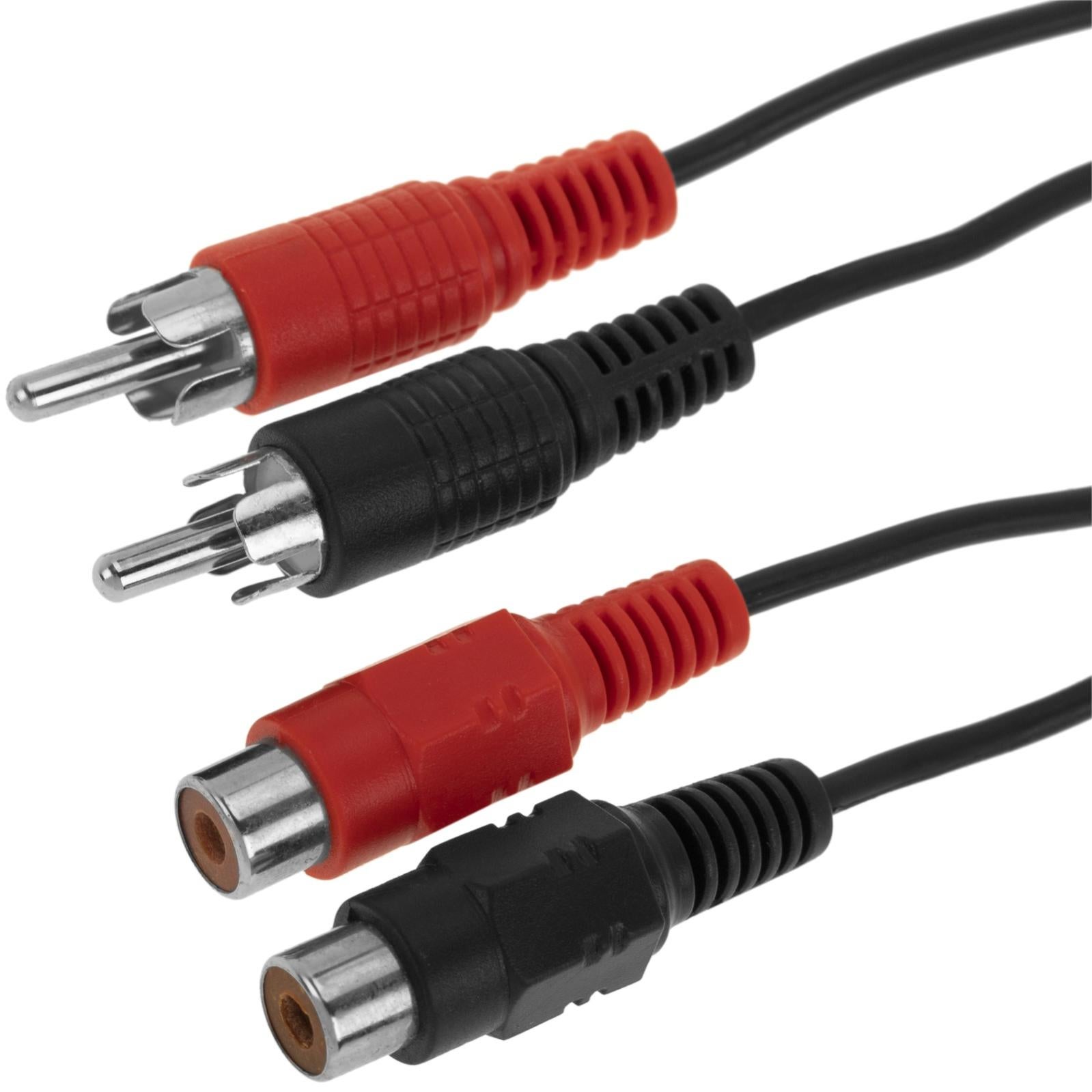 Cable Audio Stereo 5m con dos conectores RCA-M y dos RCA-H en el otro ...