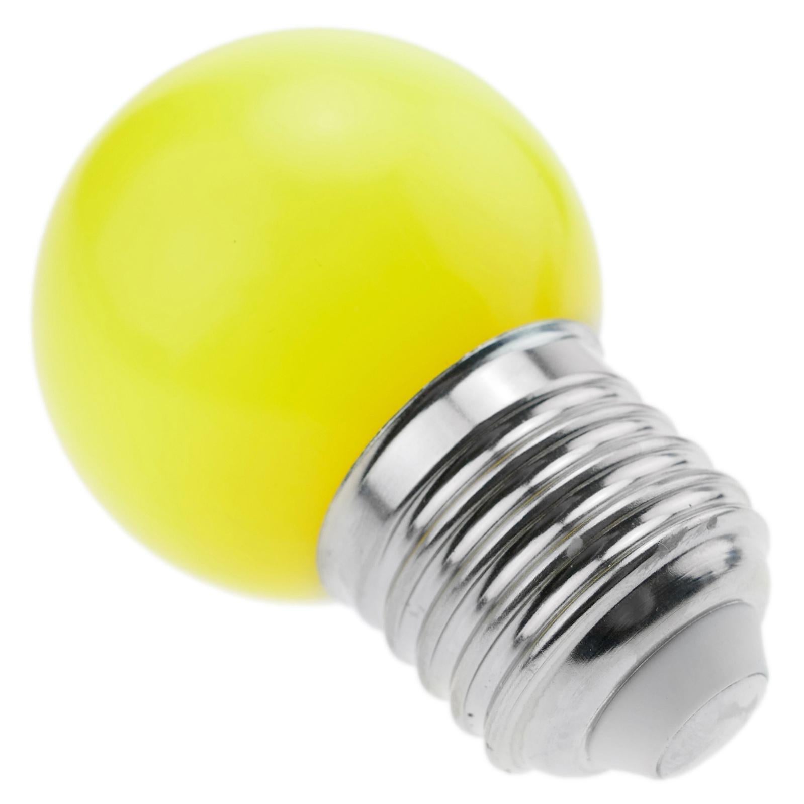 Lampadina a LED E27 230VAC 1,5W 65x45mm G45 luce gialla | Leroy Merlin