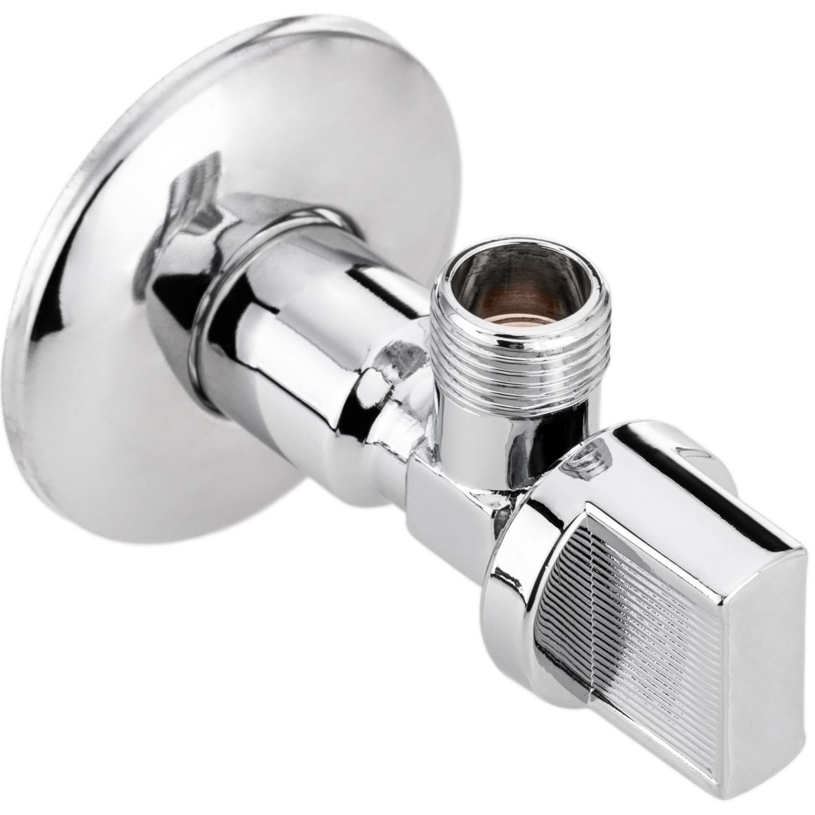 Rubinetto cromato per cassette ad angolo 1/2" - 3/8". | Leroy Merlin