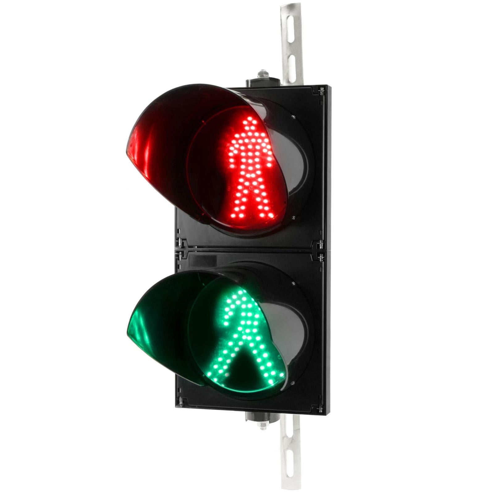 Feu de circulation 12-24V 200mm 2X pour piétons avec feux LED vert et ...