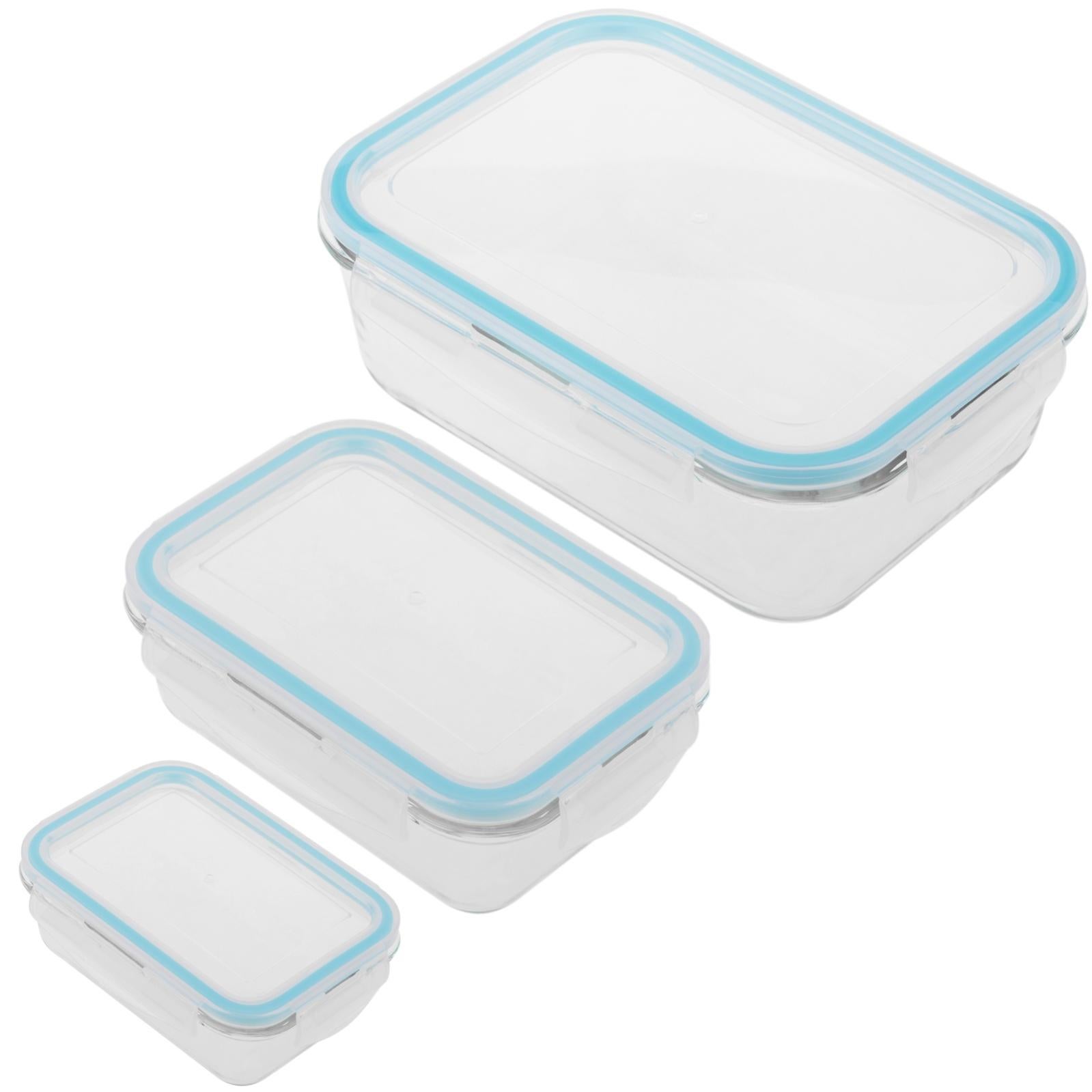 Pack de 3 contenants hermétiques rectangulaires en verre 330, 800 et ...