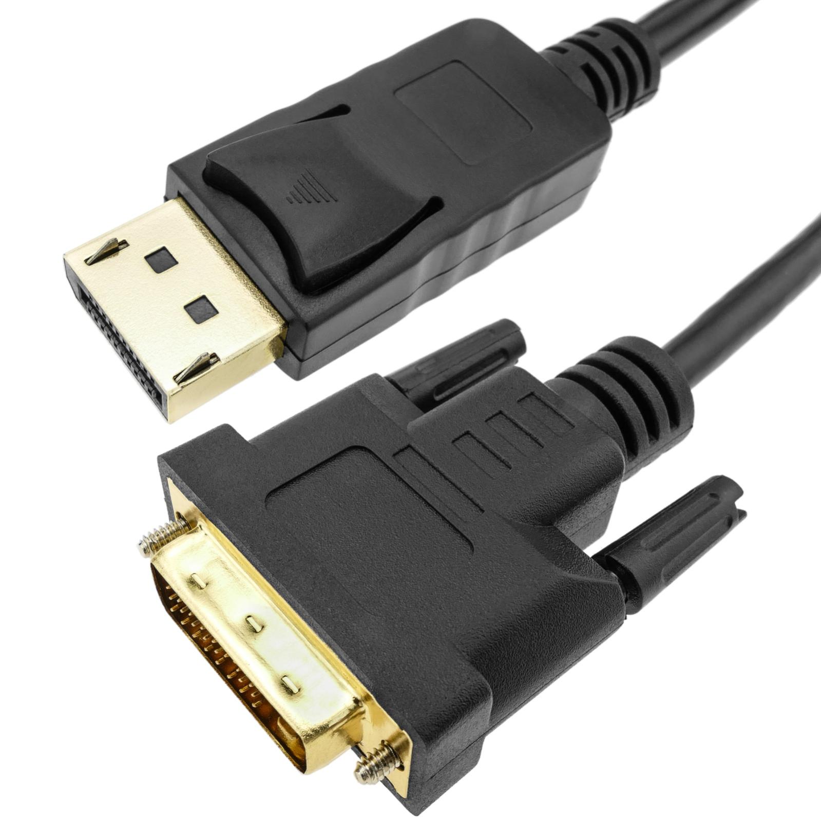 Cable de vídeo DisplayPort macho a DVI-D macho 1 m | Leroy Merlin