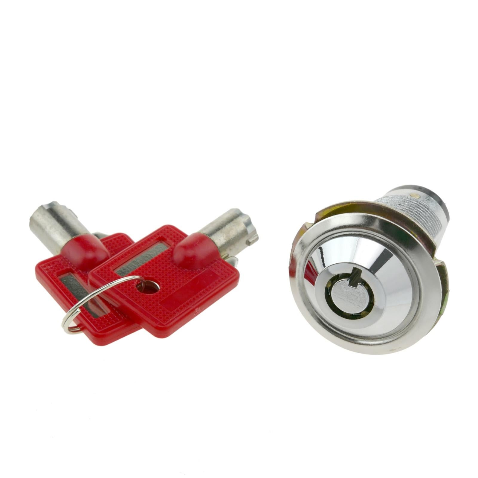 Serrure à clé tubulaire et interrupteur 27mm x M18 | Leroy Merlin