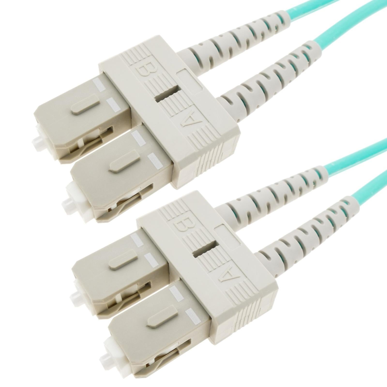 Câble Fibre Optique SC / PC - SC / PC Multimode Duplex OM3 50 / 125 µm ...