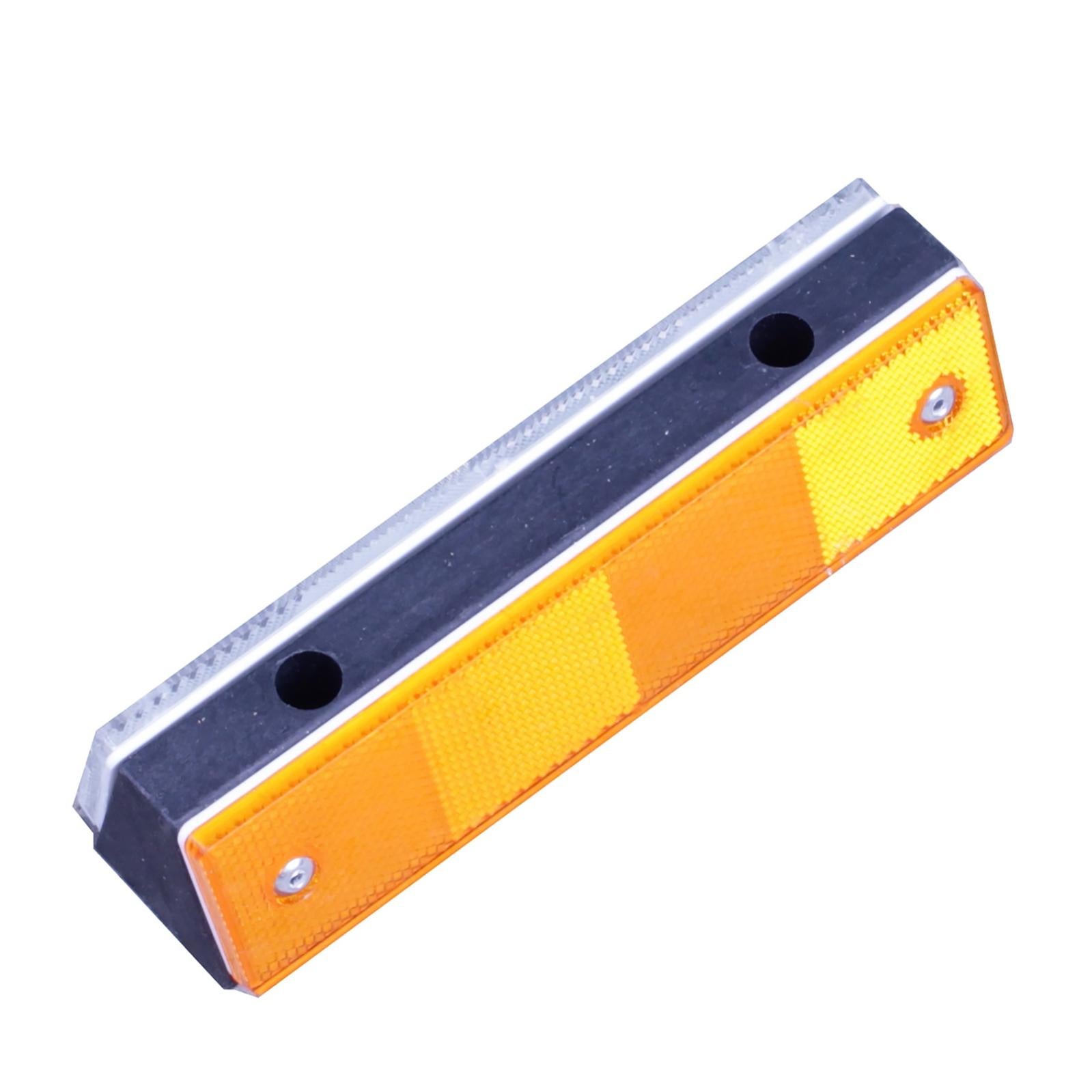 Réflecteur mural en plastique avec réflecteurs orange et blanc 180 x 50 ...