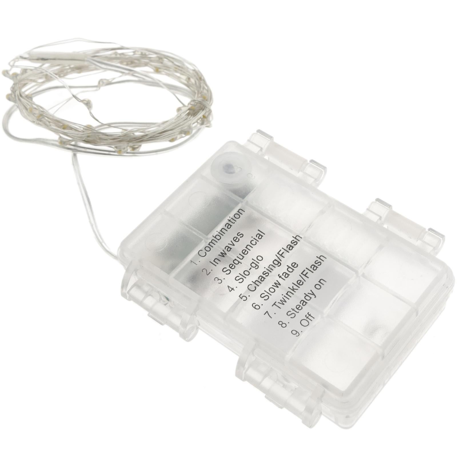 Stringa di 40 luci LED bianche IP44 e 8 pattern luminosi 3m | Leroy Merlin