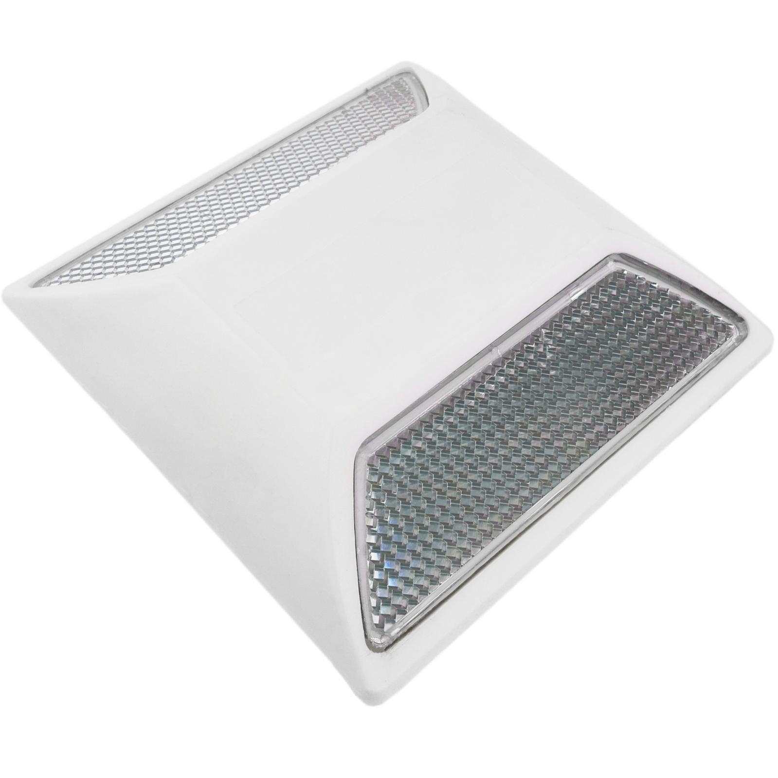 Balise réflecteur sol carré plastique blanc 100 x 100 x 20 mm | Leroy ...