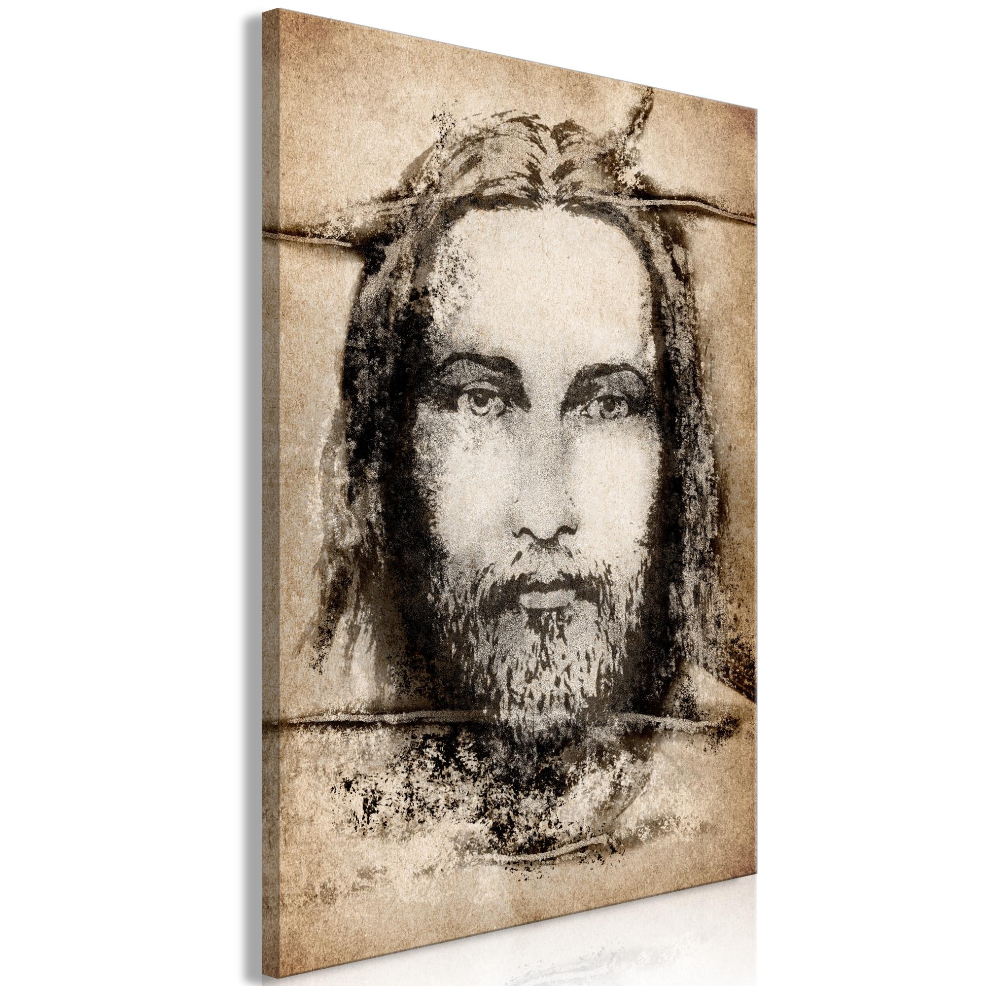 Toile - Linceul de Turin en Sépia (1 Part) Vertical 40x60 | Leroy Merlin