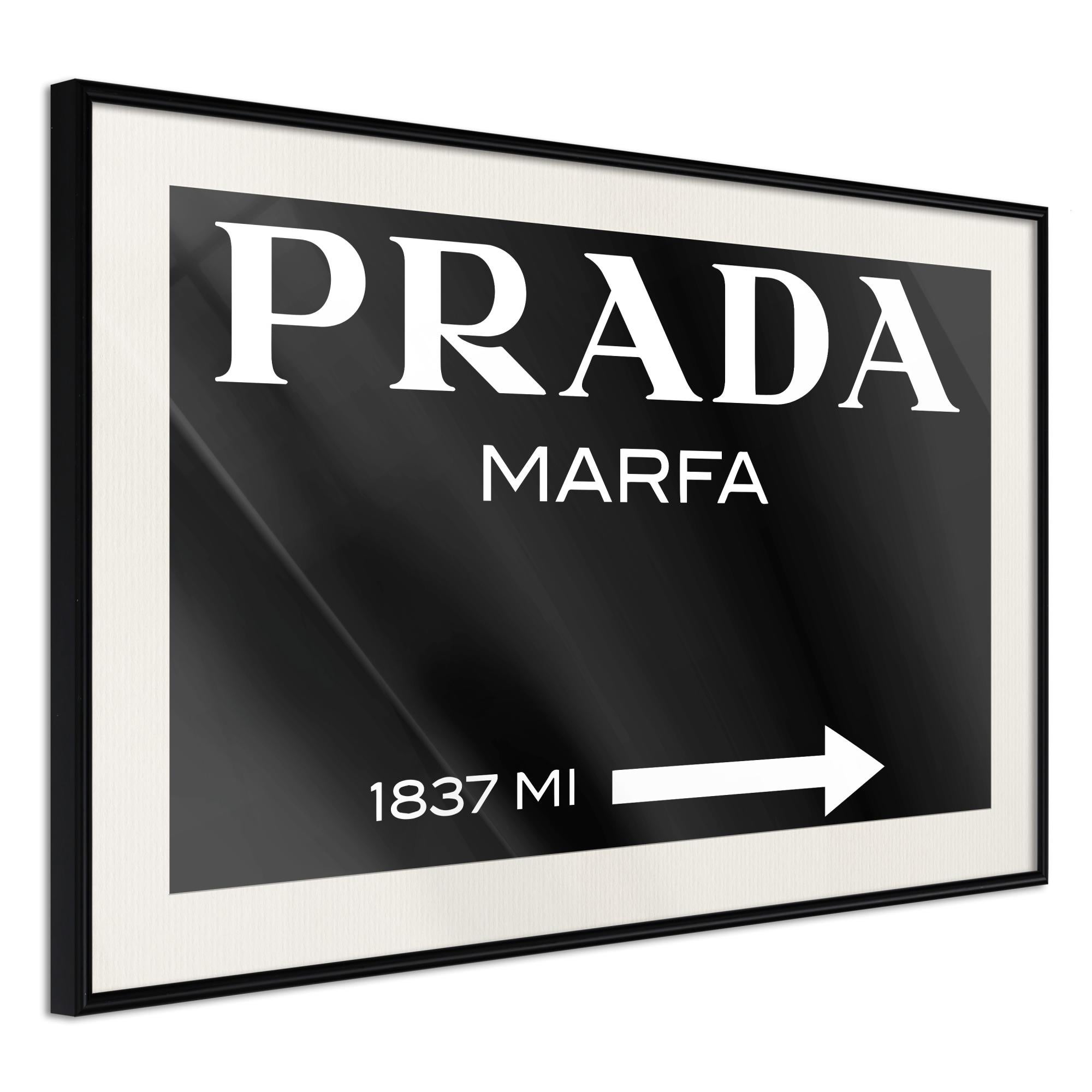 Poster et affiche - Prada (Black) - 60x40 | Leroy Merlin