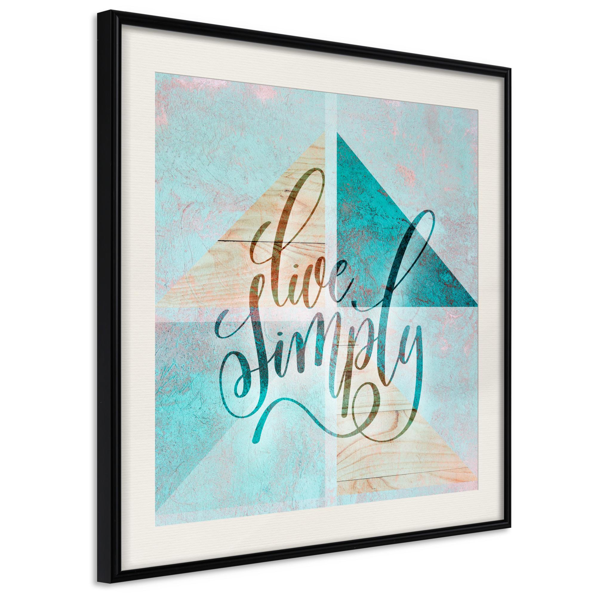 Poster et affiche - Choose Simplicity (Square) - 50x50 | Leroy Merlin