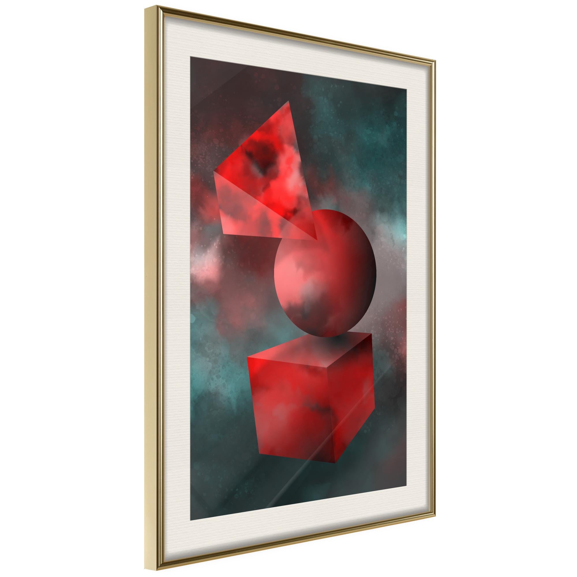 Poster et affiche - Red Solid Figures - 20x30 | Leroy Merlin