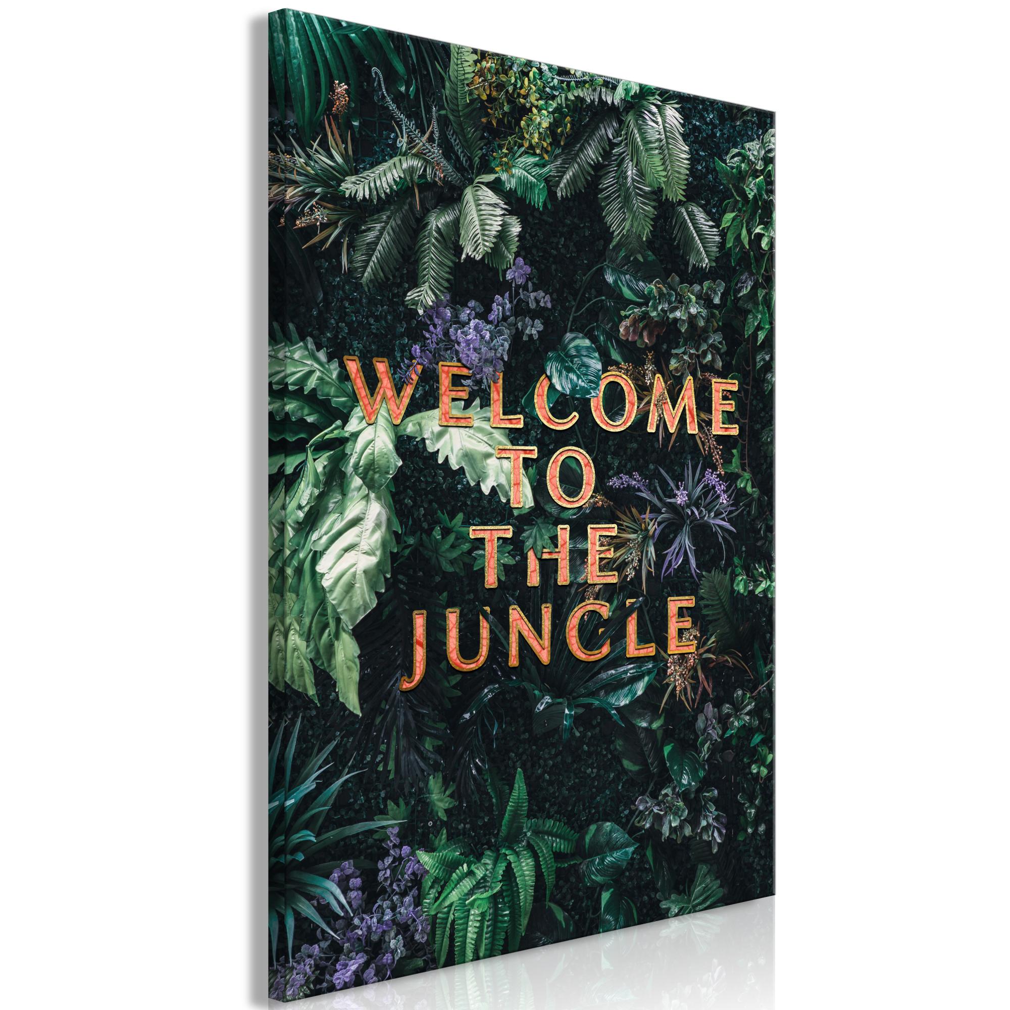 Tableau - Welcome to the Junge (1 Part) Vertical 40x60 | Leroy Merlin