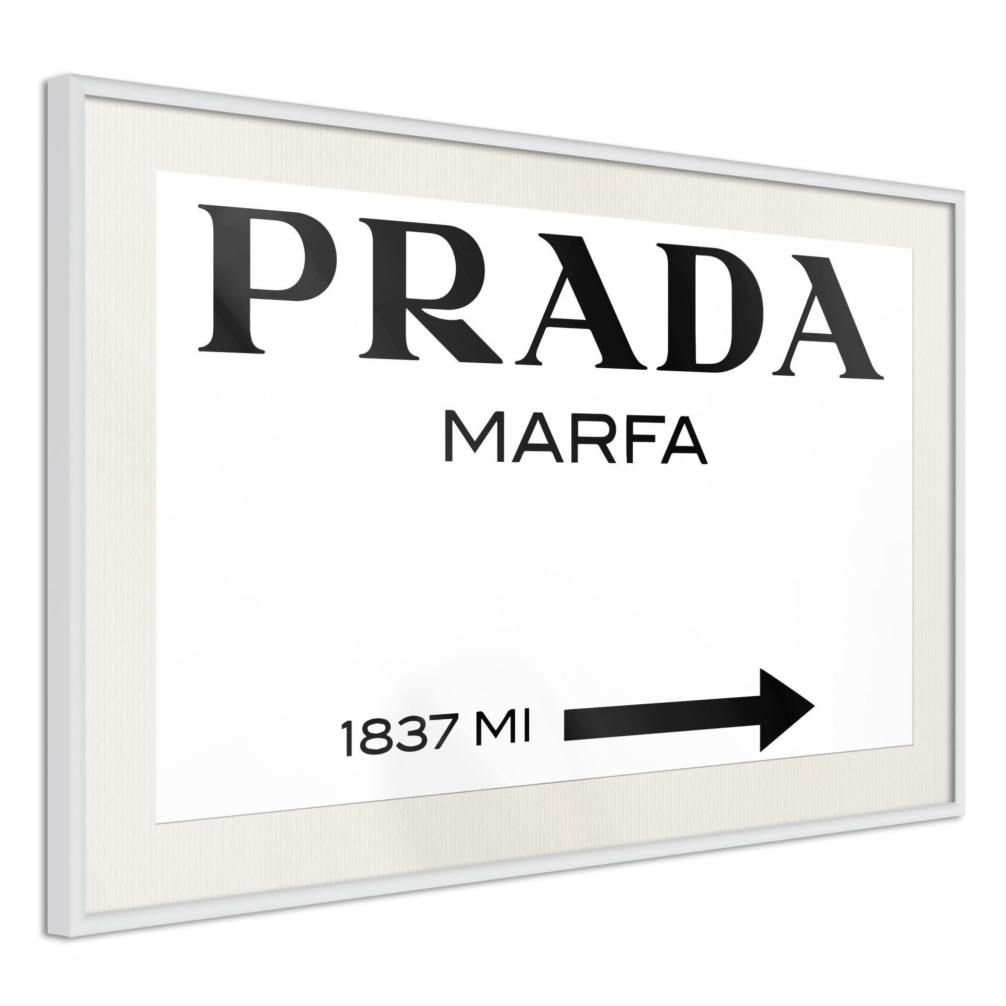 Poster et affiche - Prada (White) - 60x40 | Leroy Merlin