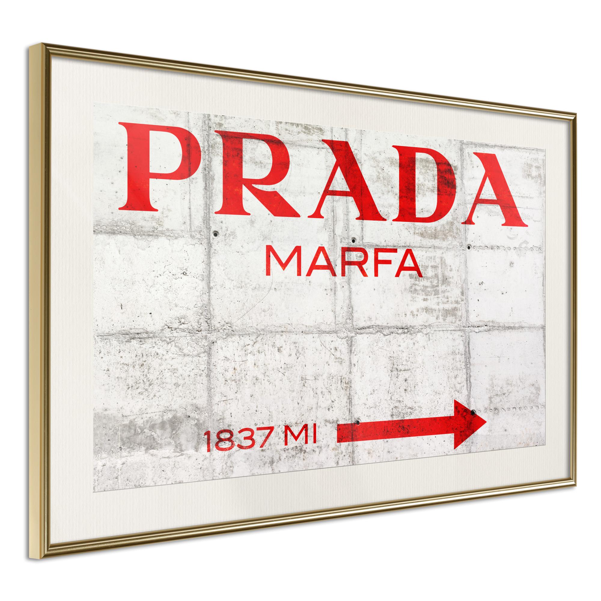 Poster et affiche - Prada (Red) - 90x60 | Leroy Merlin