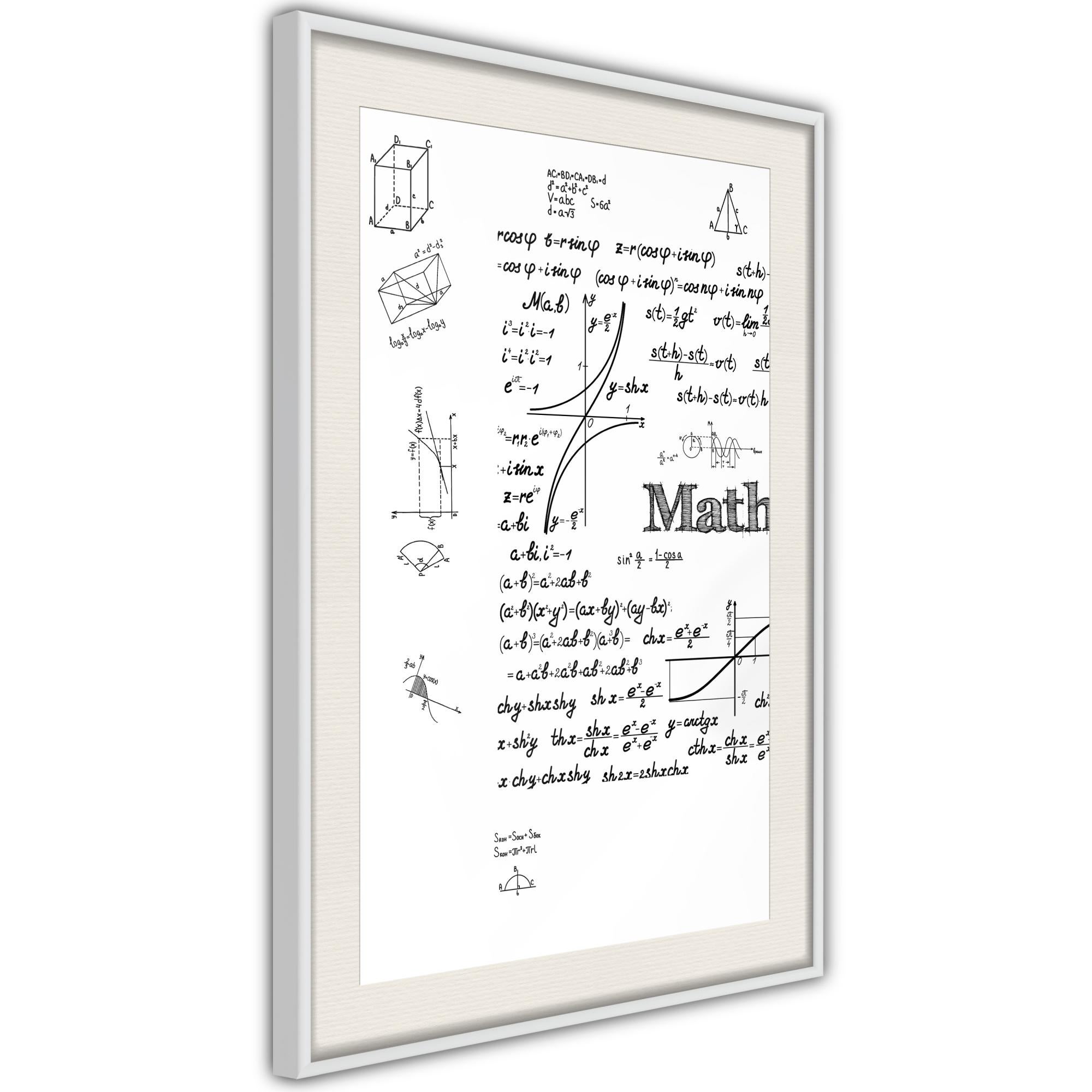Poster et affiche - Math Formulas - 20x30 | Leroy Merlin
