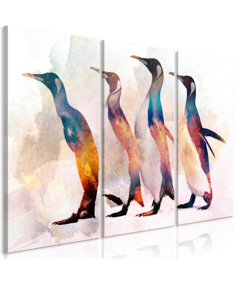 Toile - Pingouin errant (3 parties) 120x80 | Leroy Merlin