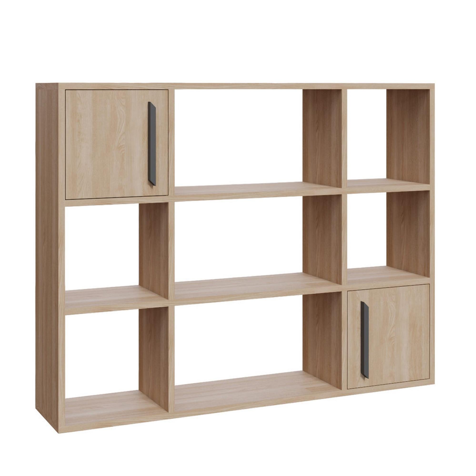 Libreria, 100% truciolare impiallacciato in melaminico, colore quercia ...