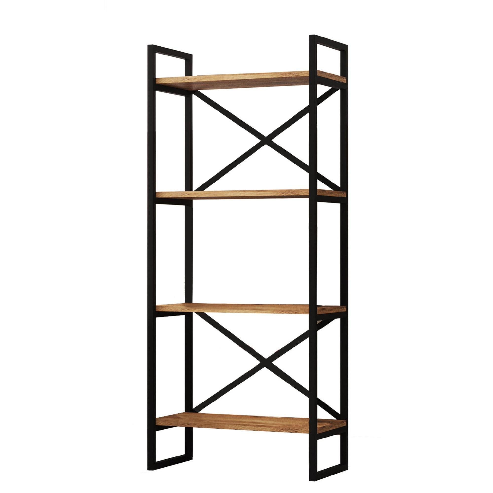 Libreria, 100% truciolare impiallacciato melaminico, Colore Atlantic ...