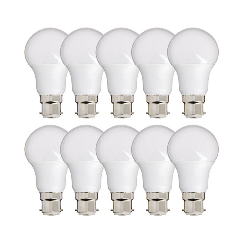 Xanlite Lot De 10 Ampoules Led A60 Culot B22 9w Cons 60w Eq